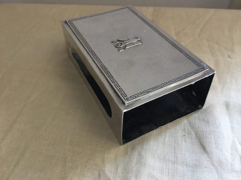 ADOLF HITLER MATCH BOX HOLDER - Memorabilia of War