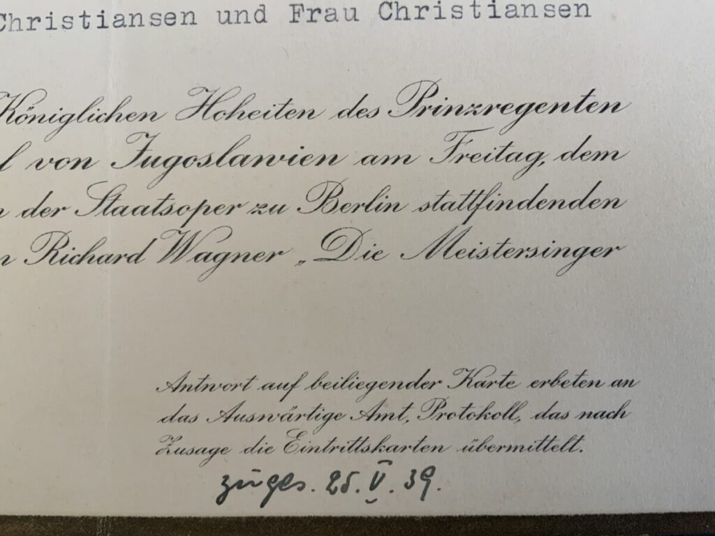OPERA WITH HITLER | Memorabilia of War