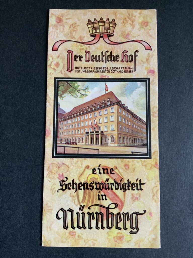 DER DEUTSCHE HOF BROCHURE | Memorabilia of War